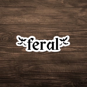 Feral Sticker, Cute Bat Stickers, Goth Stickers, Tiny Stickers for ...