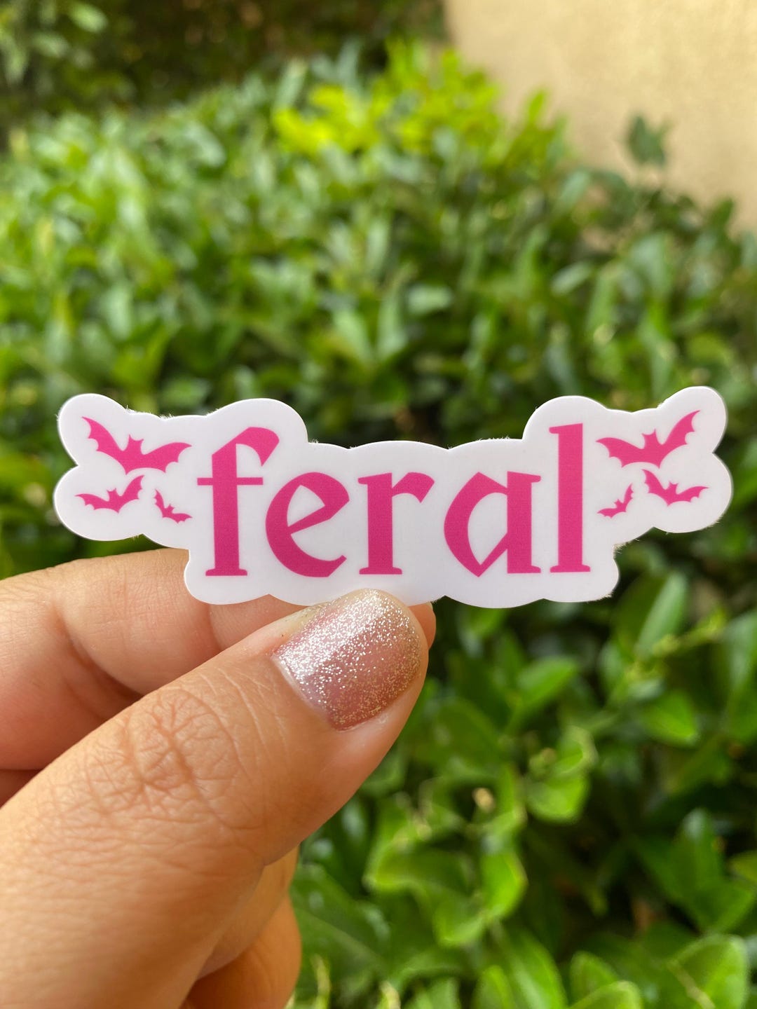 Pink Feral Sticker, Cute but Feral, Goth Stickers, Weirdcore Stickers ...