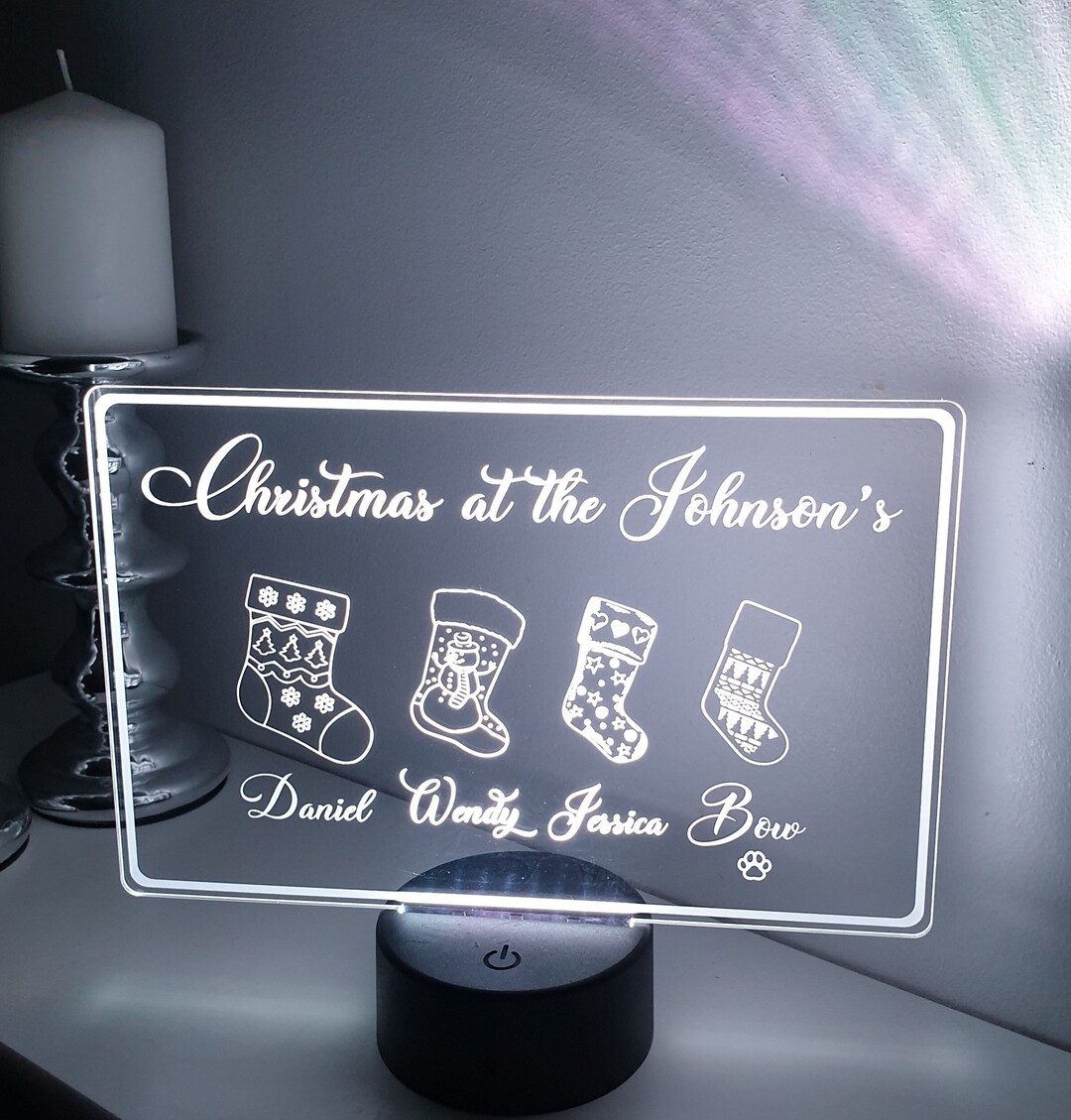 Santa Stop Here LED Sign, Christmas at The... Sign, Christmas LED Sign ...