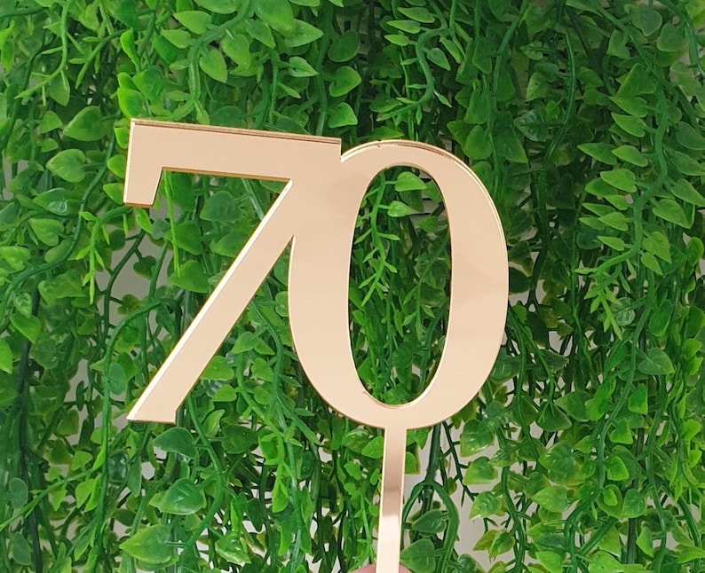 Large Number Cake Topper Large Cake Number Charm - Etsy