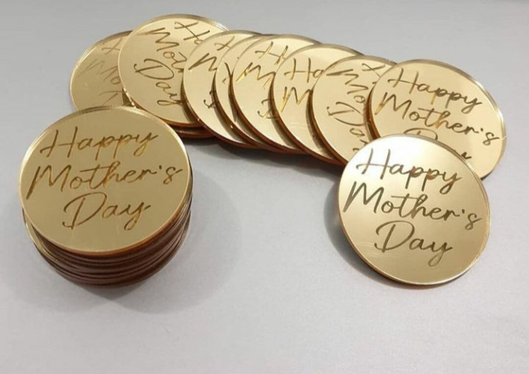 Acrylic Cake Disc, Cake Toppers, Gift Topper, 6CM Discs - Etsy UK