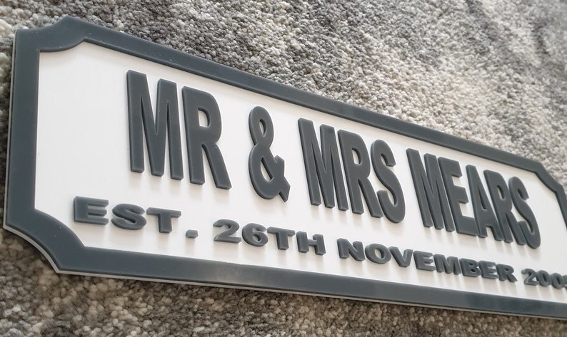 Personalised Large Acrylic Street Sign Road Sign Waterproof | Etsy UK