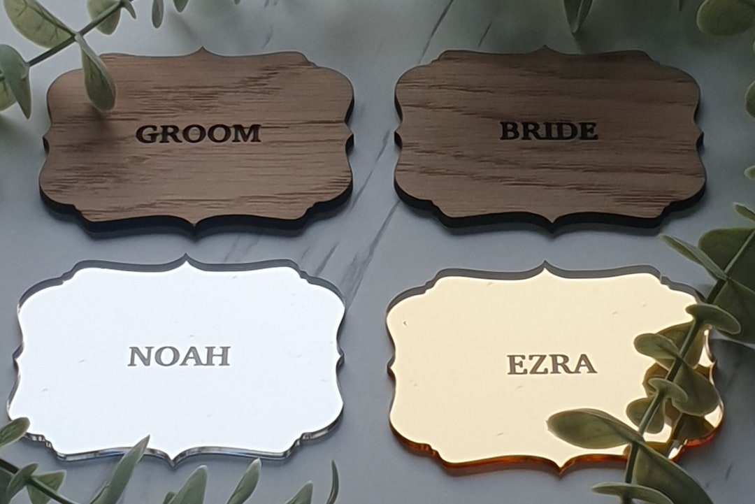 Elegant Place Settings, Name Places, Acrylic Place Settings, Weddings ...