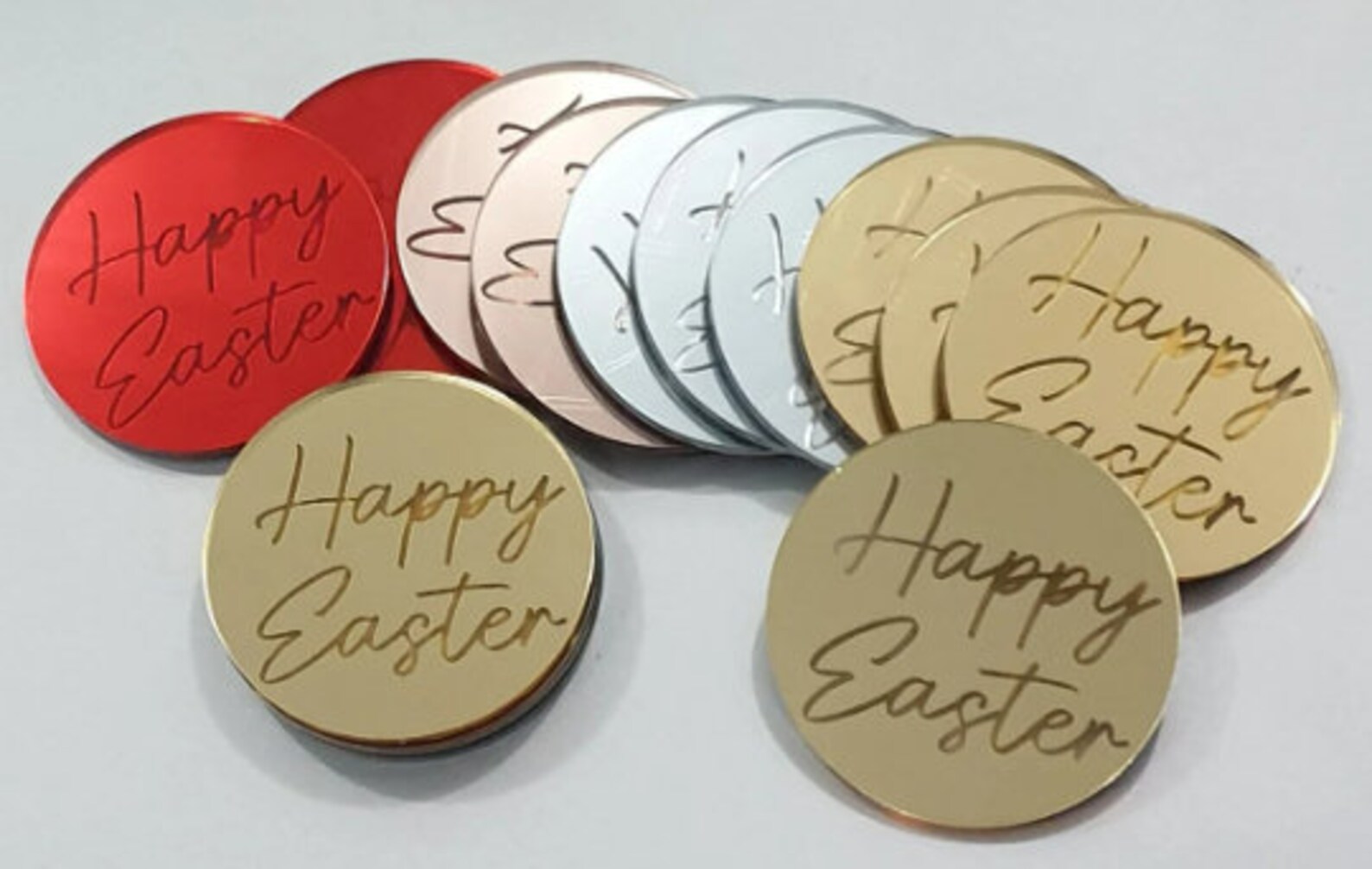 Acrylic Cake Disc Cake Toppers Gift Topper 6CM Discs | Etsy UK