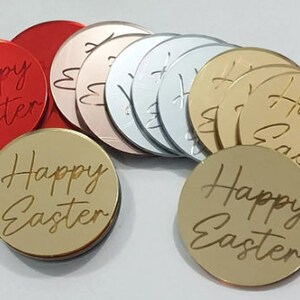 Acrylic Cake Disc Cake Toppers Gift Topper 6CM Discs | Etsy UK