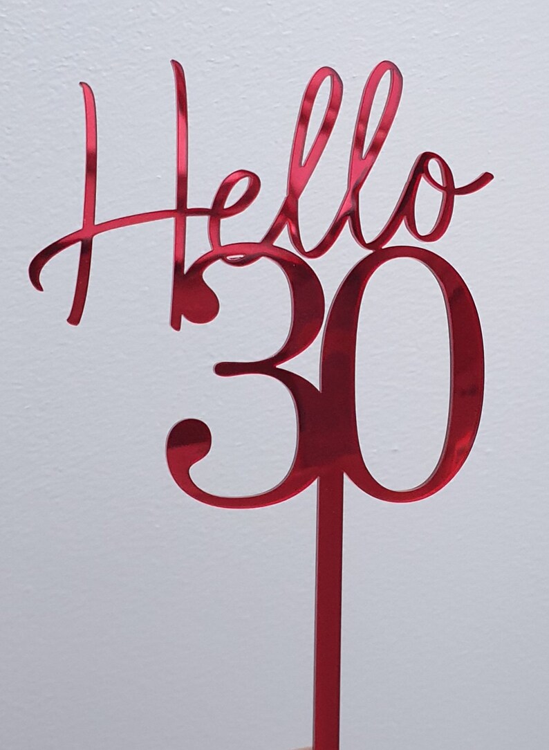 Milestone Cake Topper Decade Birthday Toppers - Etsy