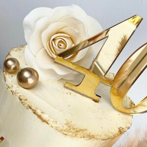 Large Number Cake Topper, Large Cake Number Charm, Number Charm ...