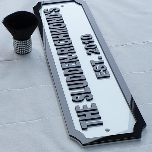 Personalised Street Sign 3D Acrylic Outdoor & Indoor Thick - Etsy UK