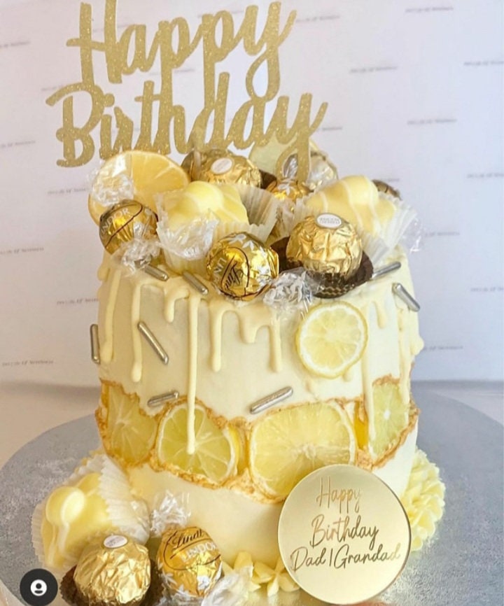 Acrylic Cake Disc Cake Toppers Gift Tags 5cm Discs | Etsy