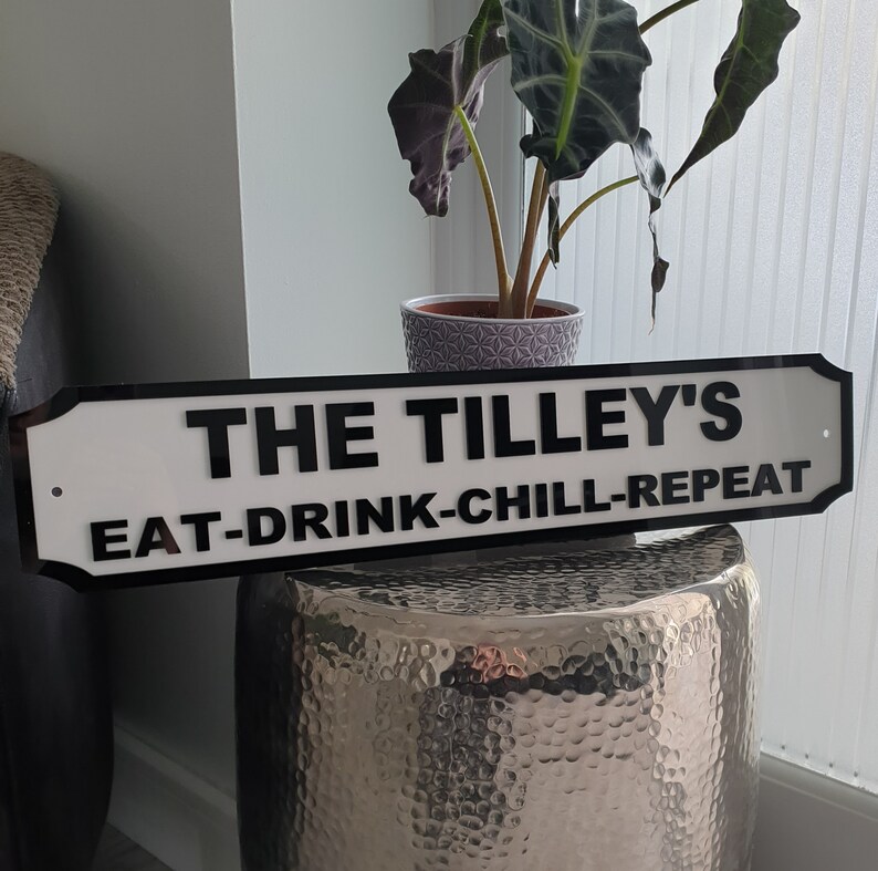 Personalised Large Acrylic Street Sign Road Sign Waterproof - Etsy UK