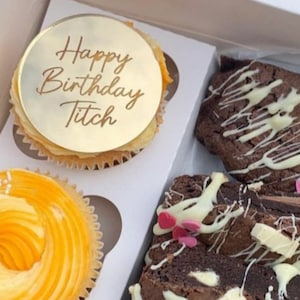 Acrylic Cake Disc, Cake Toppers, Gift Tags, 5cm Discs - Etsy