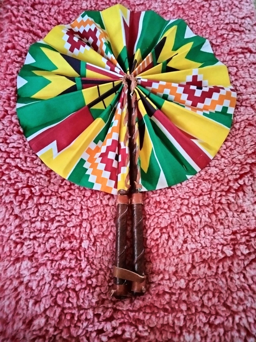 African Print Hand Fan - Etsy