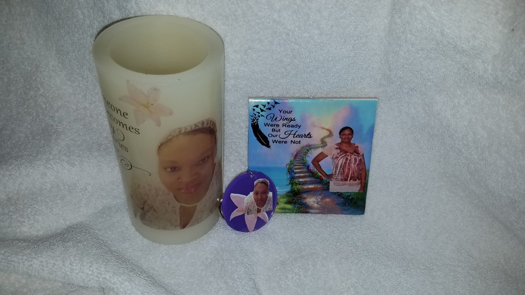Custom Coaster and Candle Set - Etsy