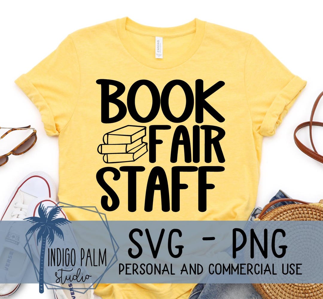 Book Fair Staff Svg - Library Book Fair Volunteer Crew Shirt Design - Etsy
