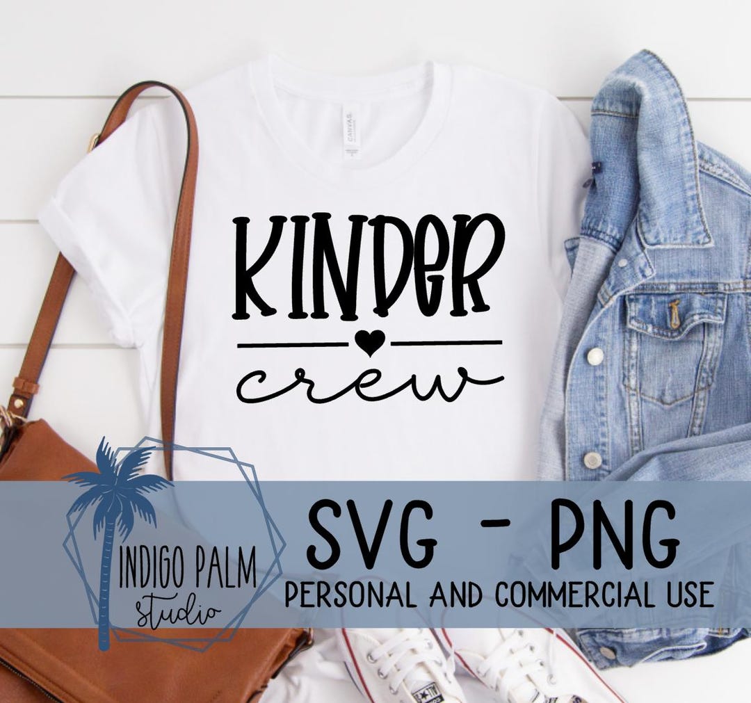 Kinder Crew Svg - Teacher Svg - Back to School Svg - Pencil Teach Svg ...