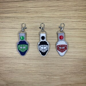 Hockey Keychain / Goalie Keychain / Bag Tags / Hockey Mom / Hockey Dad ...
