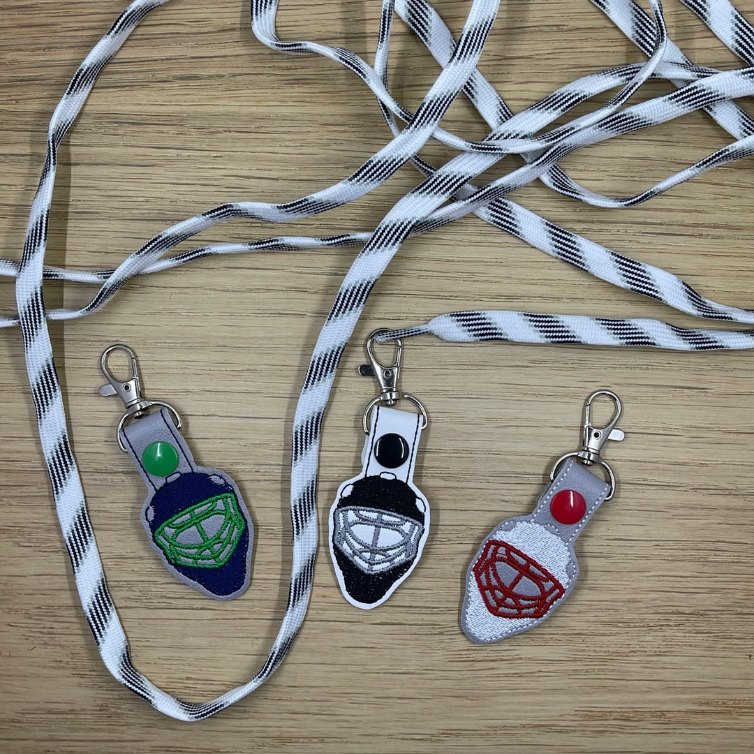 Hockey Keychain / Goalie Keychain / Bag Tags / Hockey Mom / Hockey Dad ...