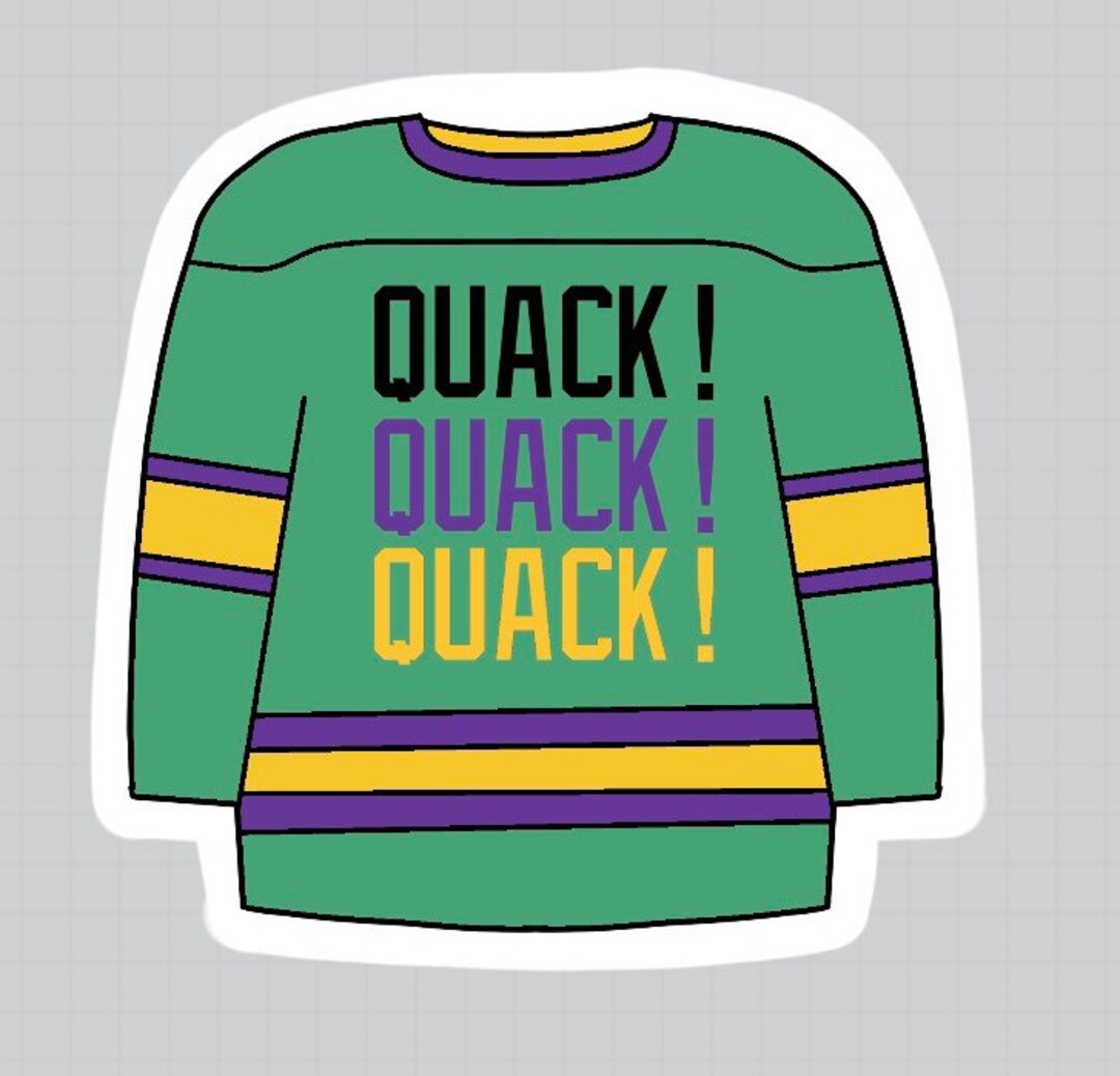 Quack Quack Quack Jersey Sticker - Etsy