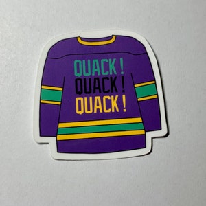 Quack Quack Quack Jersey Sticker - Etsy