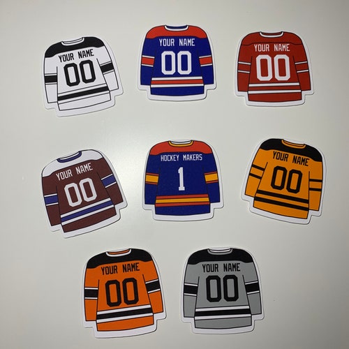 Custom Hockey Sticker Vinyl Waterproof Custom Hockey Number - Etsy