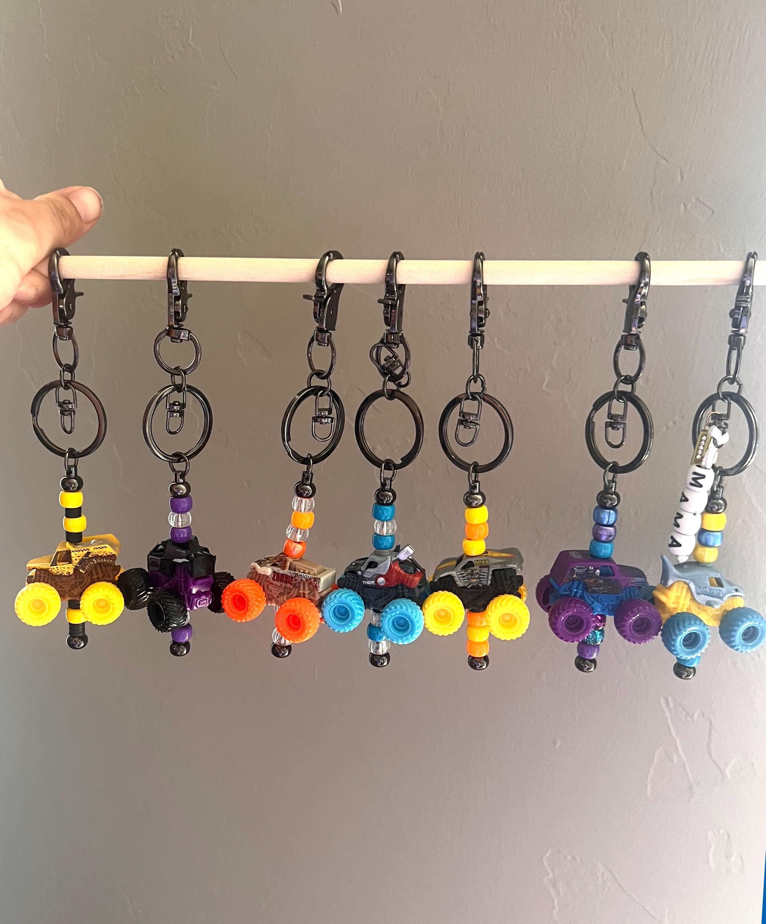 Mini Monster Truck Key Chain - Etsy