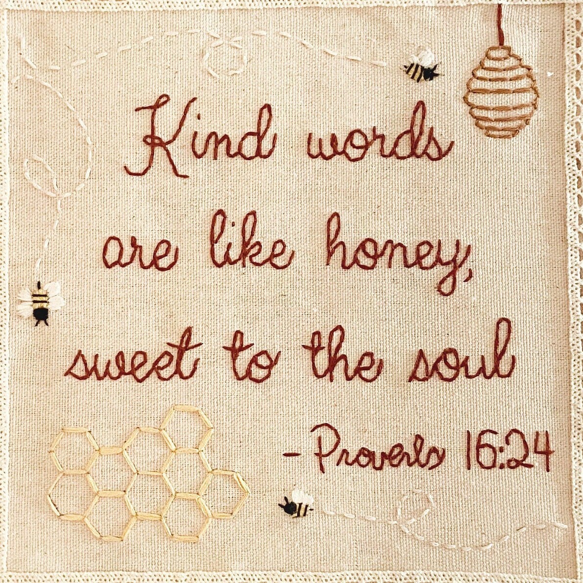 Embroidery Bible Verse Sign, Home Decor, Rustic Wall Hanging - Etsy