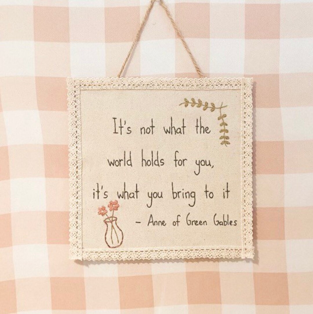 Embroidery Quote Sign, Home Decor, Rustic Wall Art - Etsy