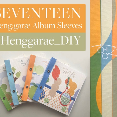 SEVENTEEN Henggarae_diy Album Sleeves/spine Covers | Etsy