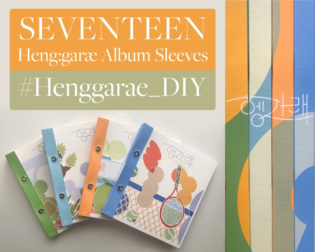 SEVENTEEN Henggarae_diy Album Sleeves/spine Covers - Etsy
