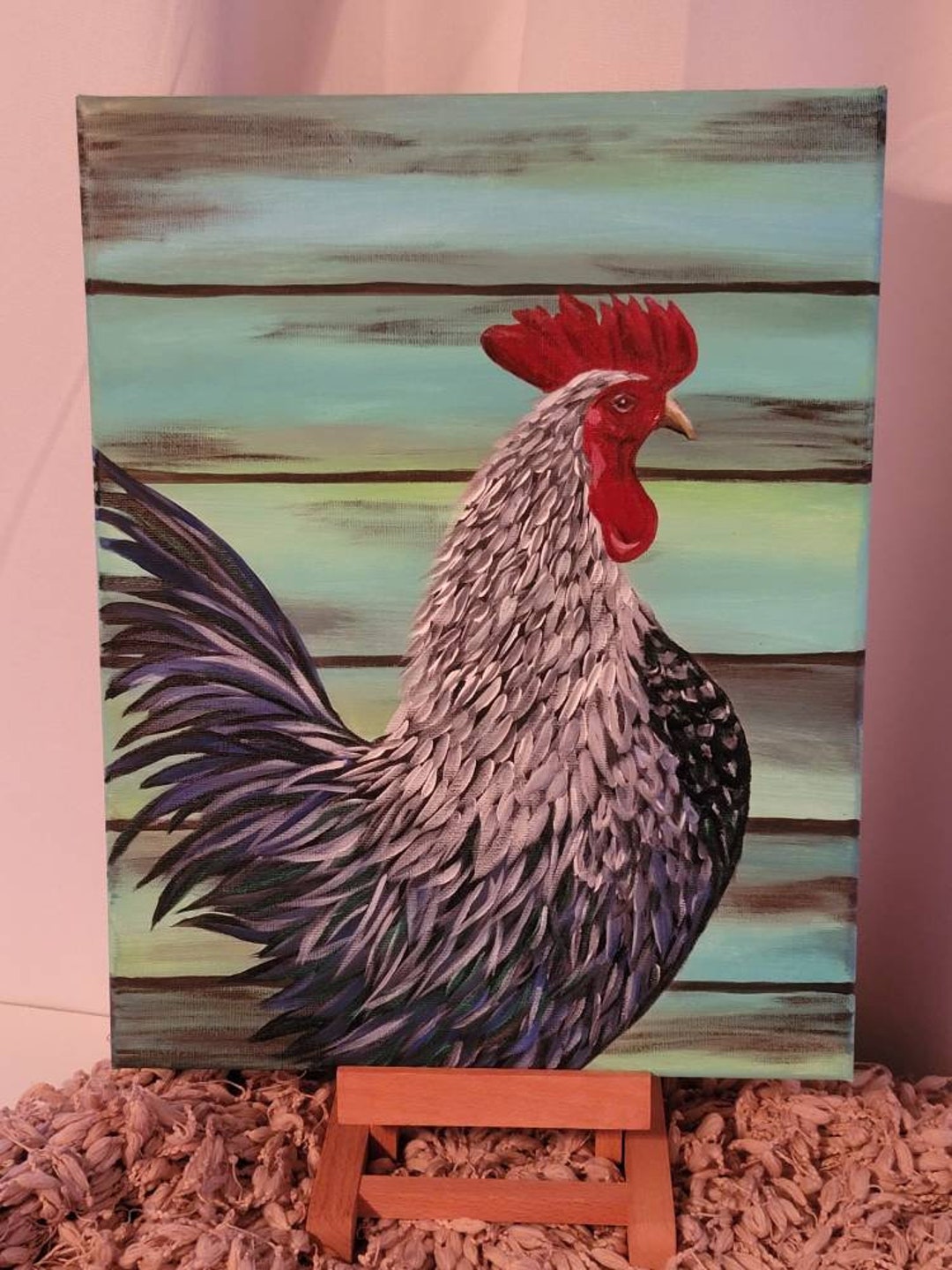 Rooster Acrylic Paint - Etsy