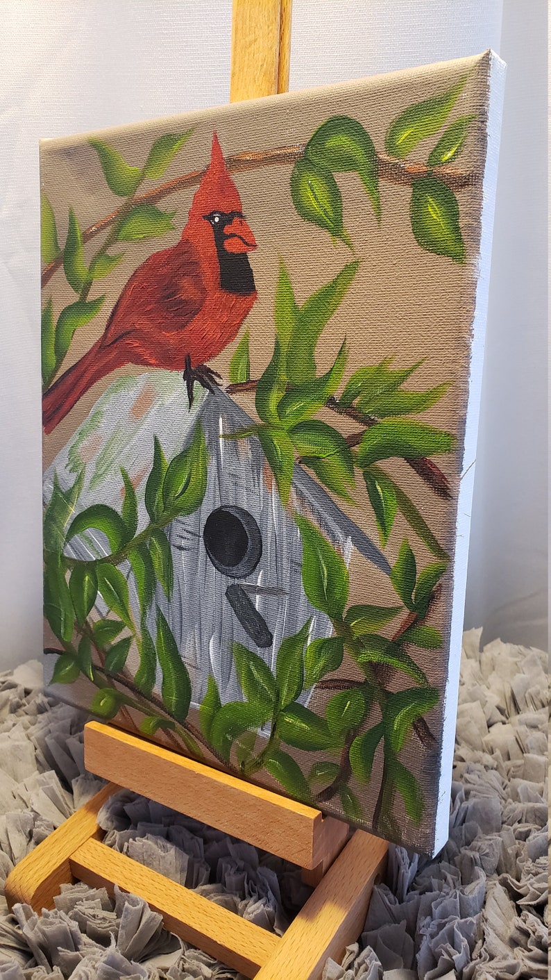 Red Cardinal Bird , Bird House - Etsy
