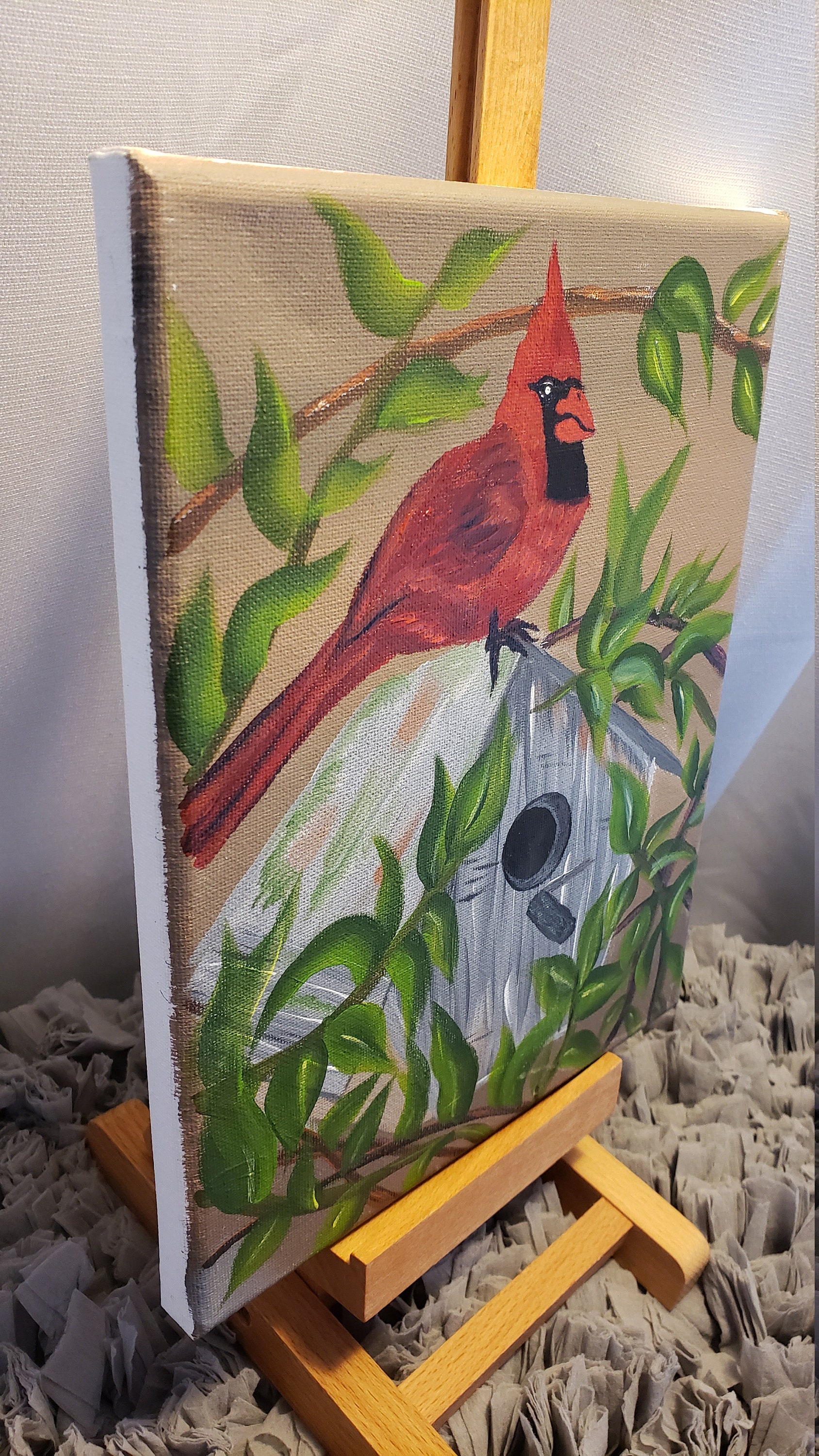 Red Cardinal Bird , Bird House - Etsy