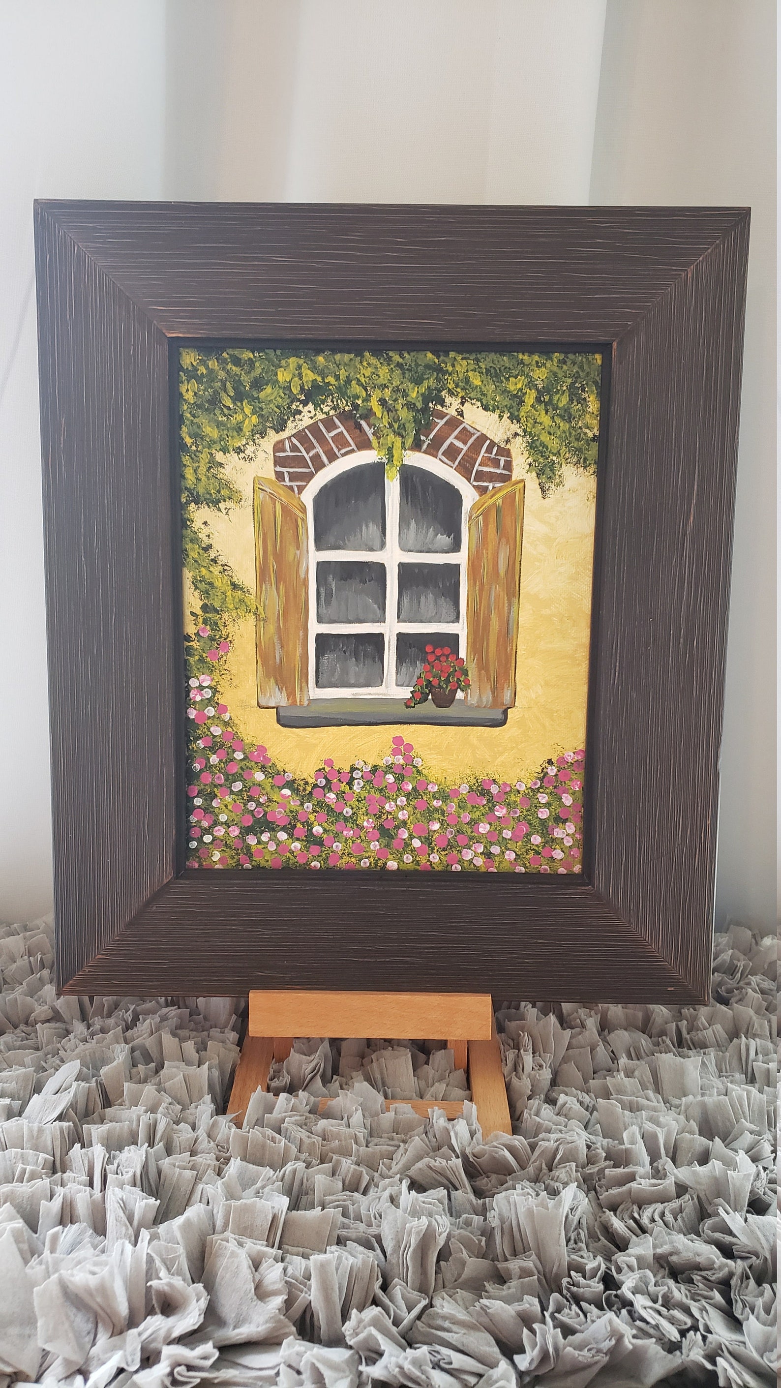 Sale!windows Painting With Flowers, Windows Painting, Flowers on the ...