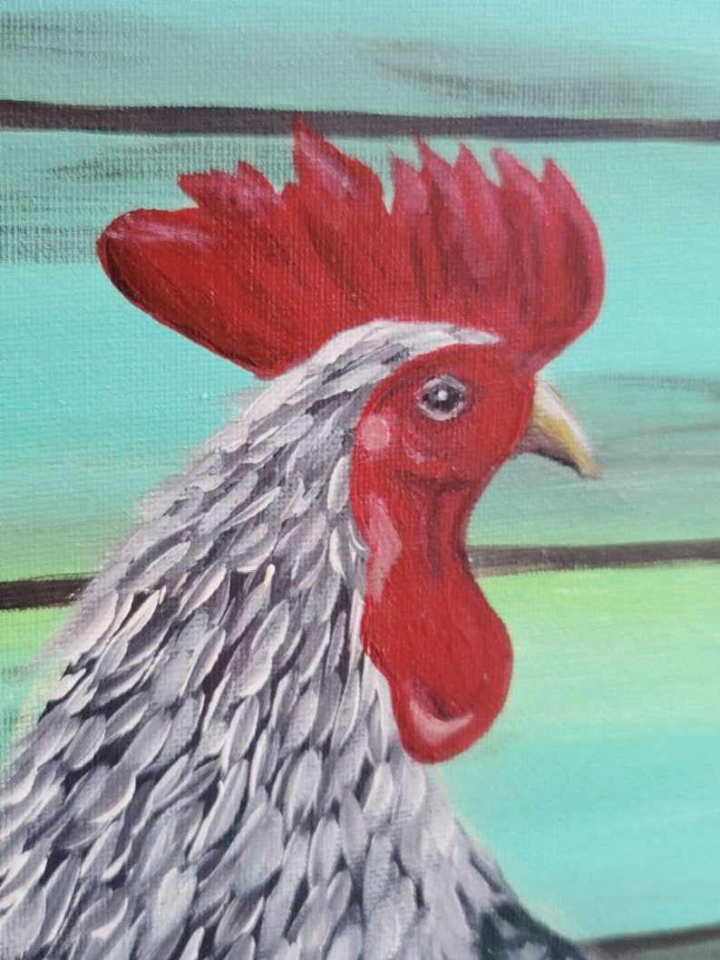 Rooster Acrylic Paint | Etsy