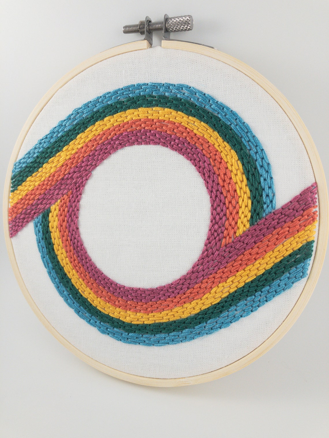 Retro Geometric Embroidery Pattern Digital Download PDF Rainbow ...