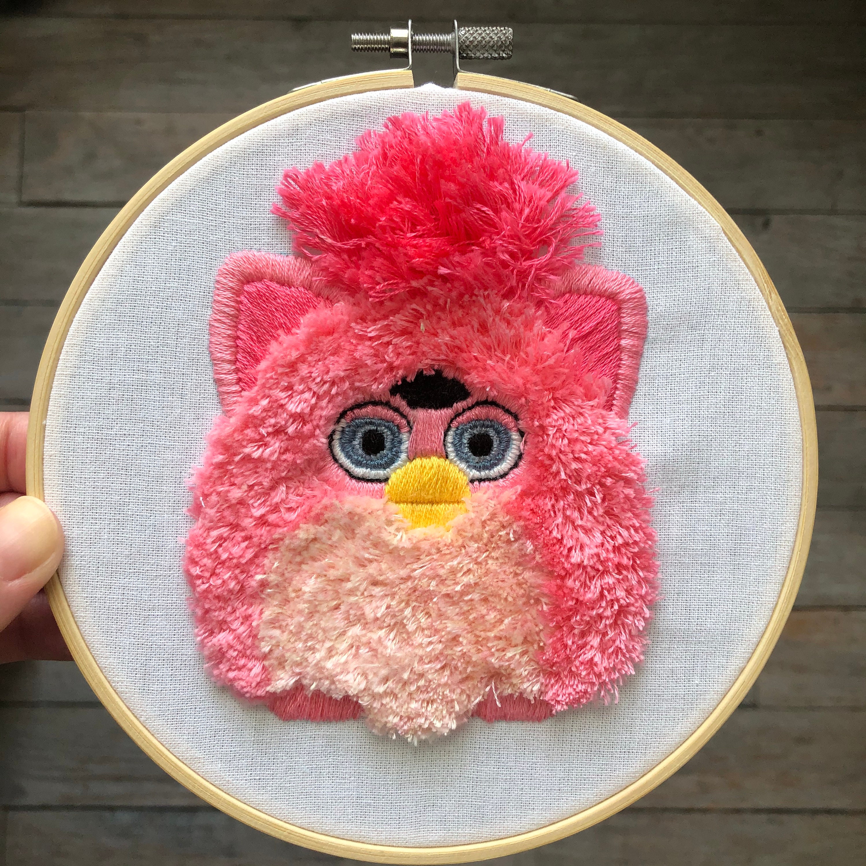 Retro Furby Embroidery Pattern - Digital Download PDF - Weird ...