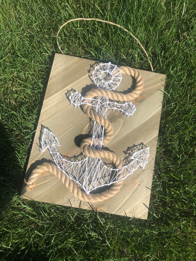 Anchor String Art Sign - Etsy