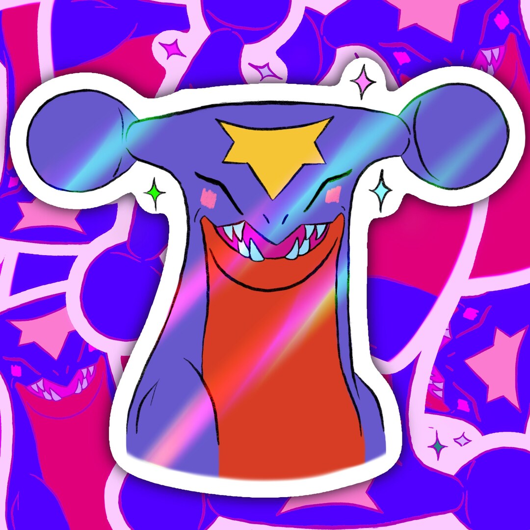 Garchomp Goodest Boi Sticker Holographic Pokemon Sticker Waterbottles ...
