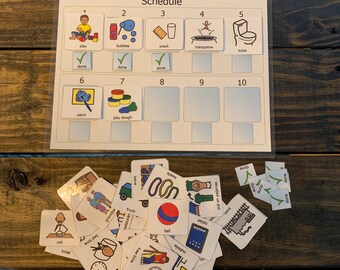 Visual Schedule With Picture Icons - Etsy