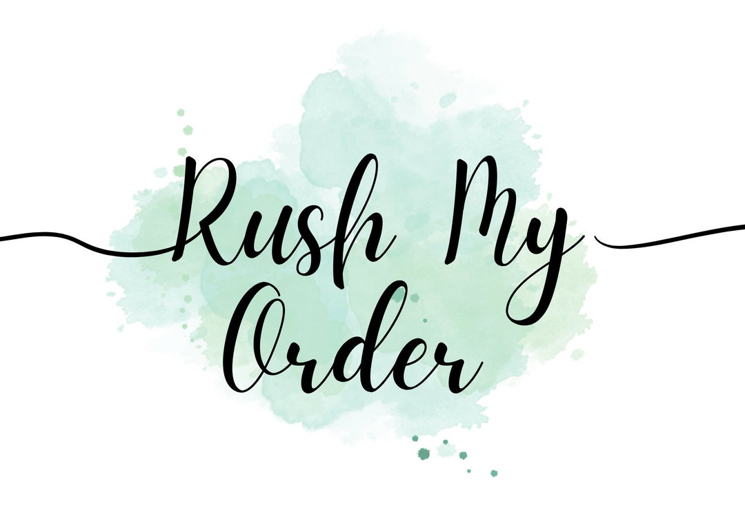 Rush My Order! Order Upgrade Request - Etsy