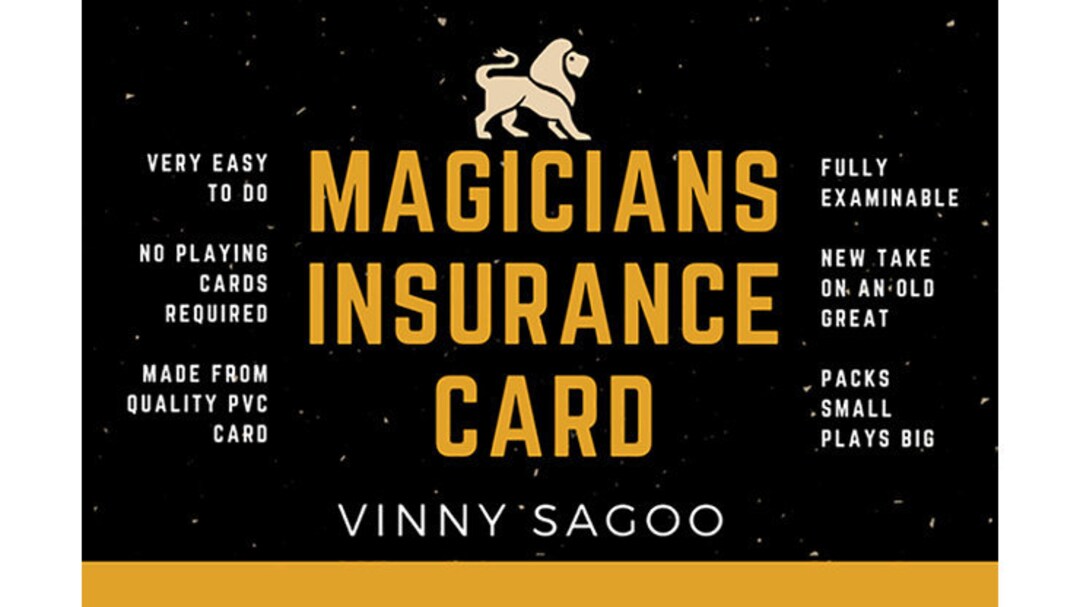 Magicians Insurance Card by Vinny Sagoo (neo Magic) - Etsy