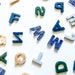 Sea Breeze Ocean Blue Upper Alphabet Resin Letters, Homeschool Learning ...