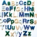Sea Breeze Ocean Blue Upper Alphabet Resin Letters, Homeschool Learning ...