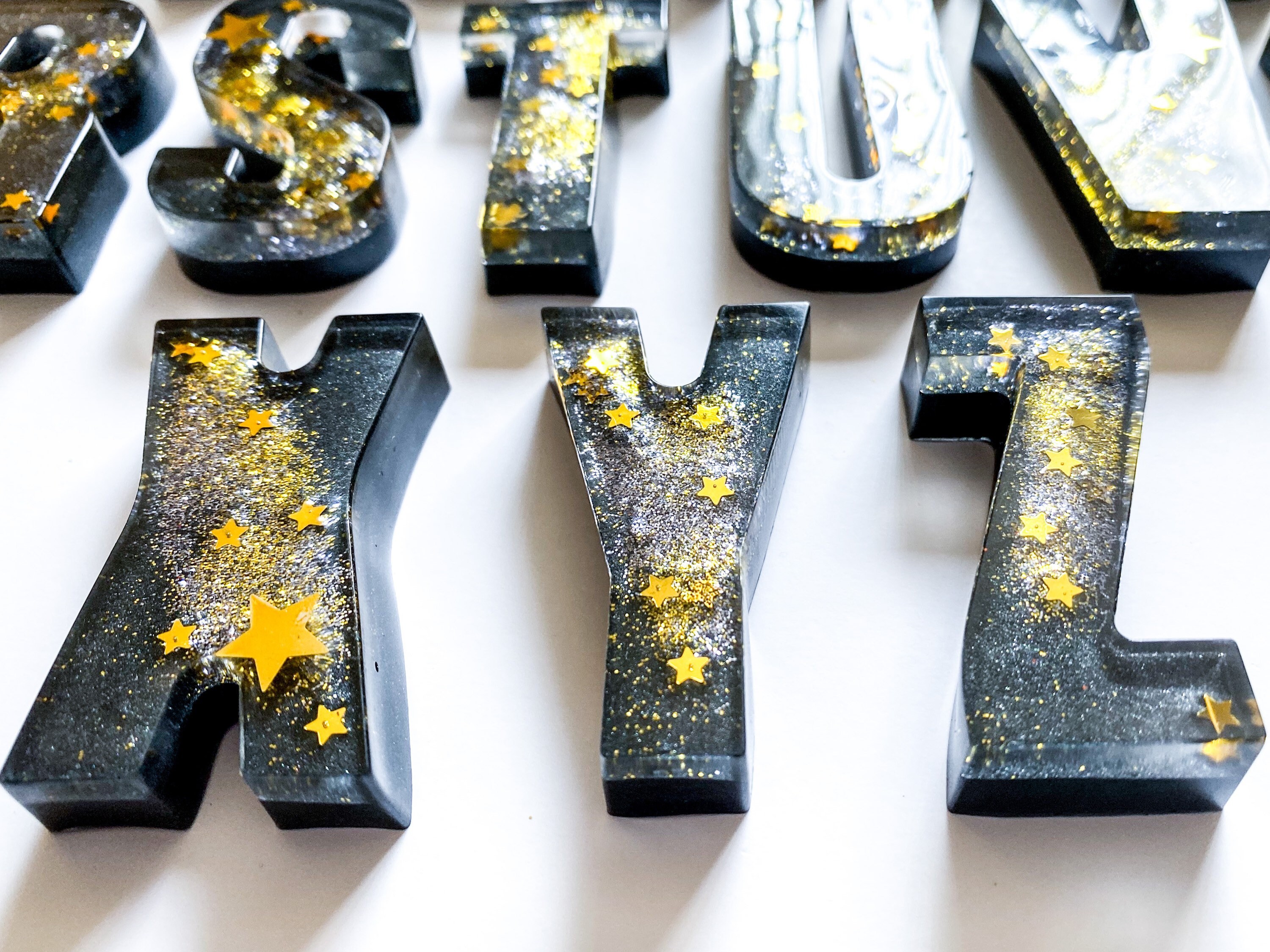 GALAXY LETTERS SPACE Alphabet Galaxy Space Star Glitter | Etsy