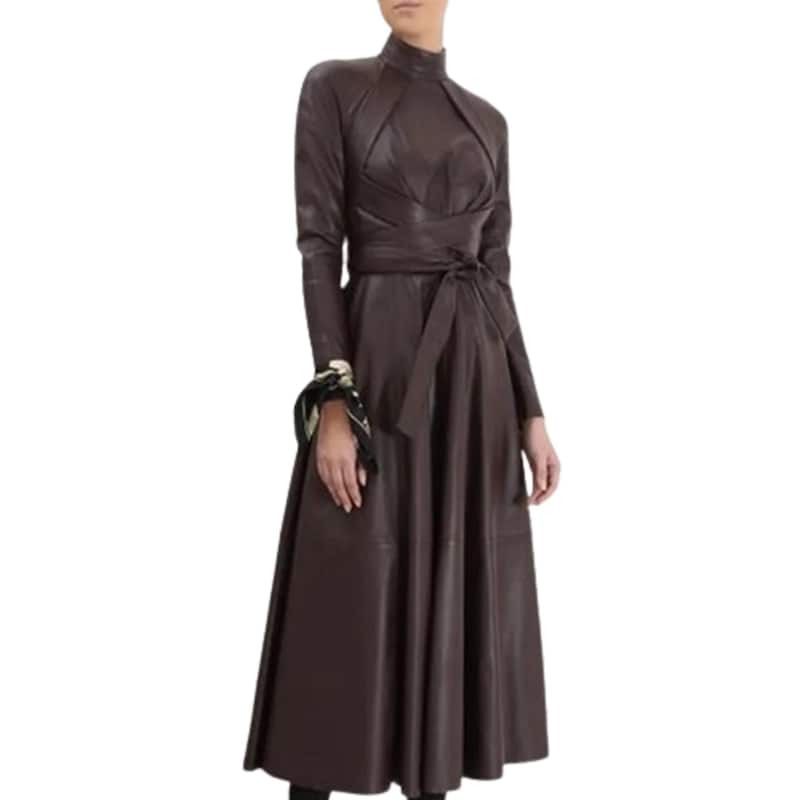 Purple Leather Dress - Etsy