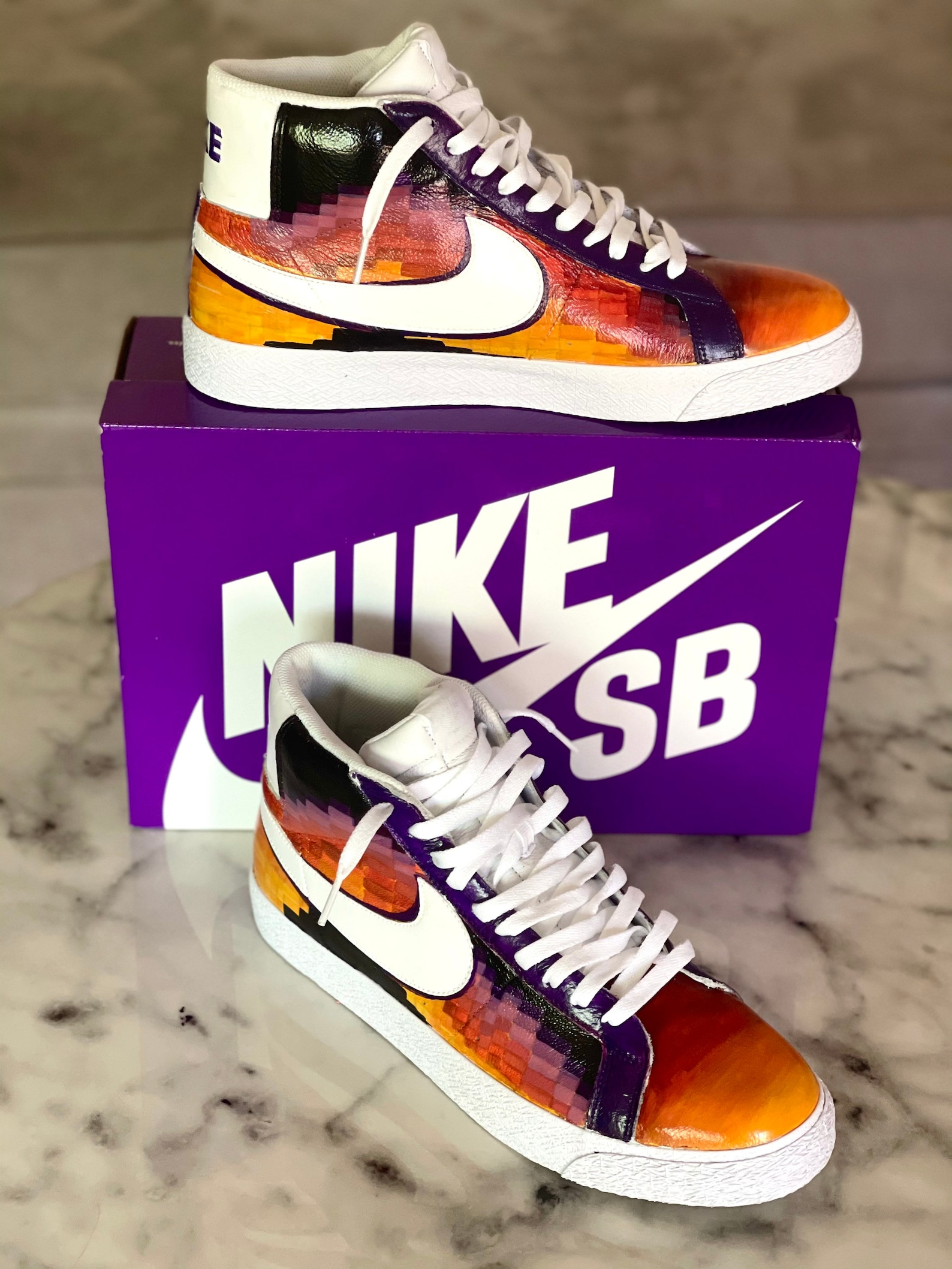 Phoenix Basketball Custom Shoes Suns Valley - Etsy
