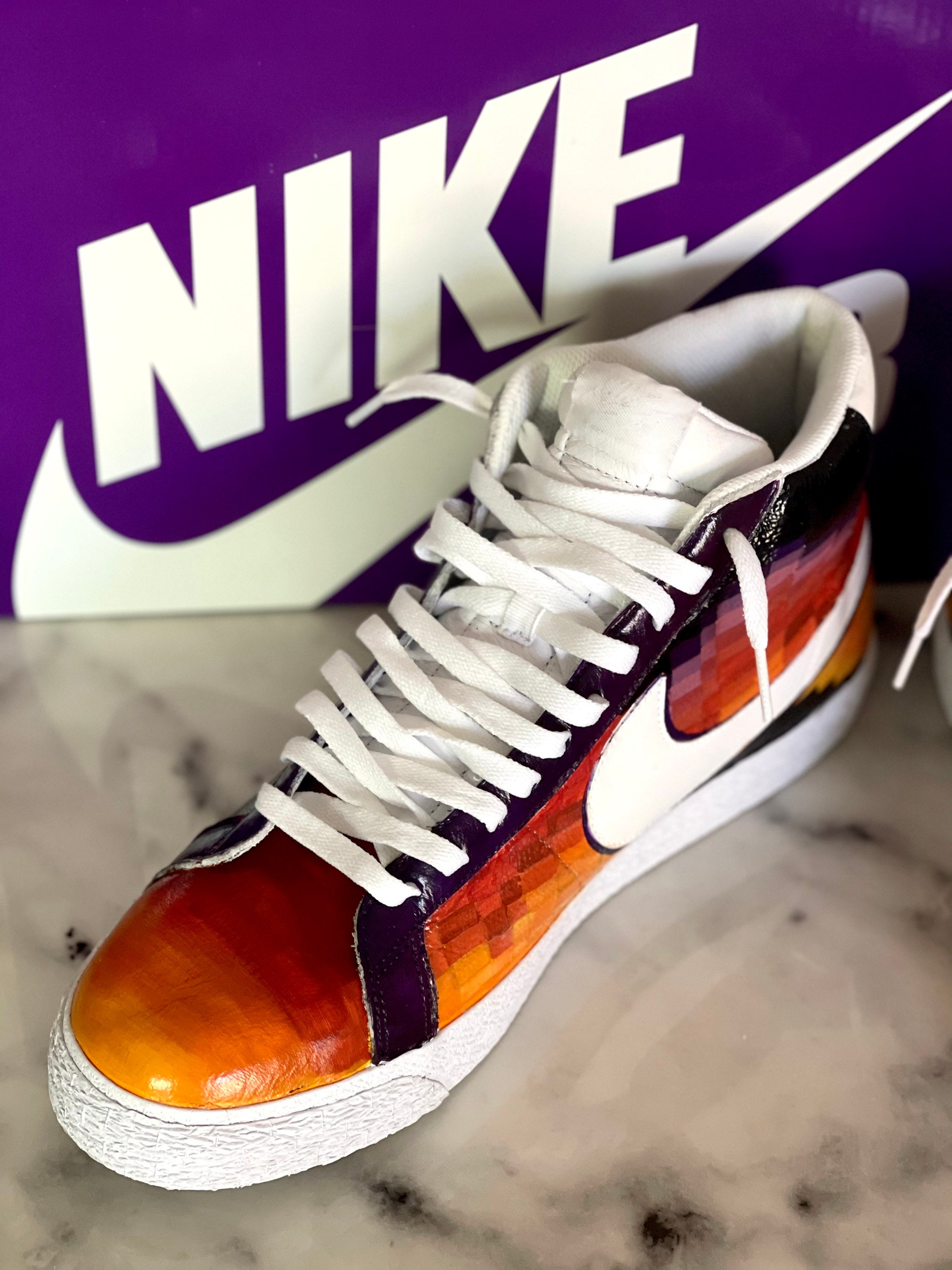 Phoenix Basketball Custom Shoes Suns Valley - Etsy