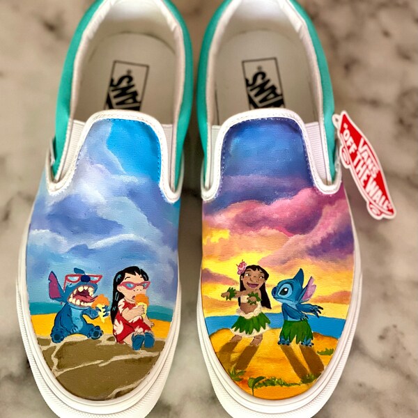 Painted Shoes - Etsy