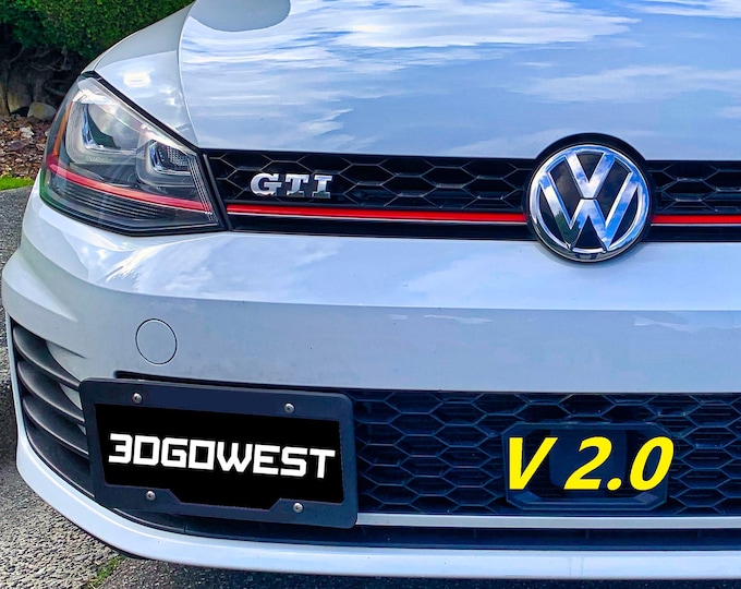 2015-2017 MK7 GOLF GTI License Plate Holder V2.0 - Etsy