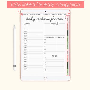 Digital Student Planner, Printable Student Planner Study Organizer ...